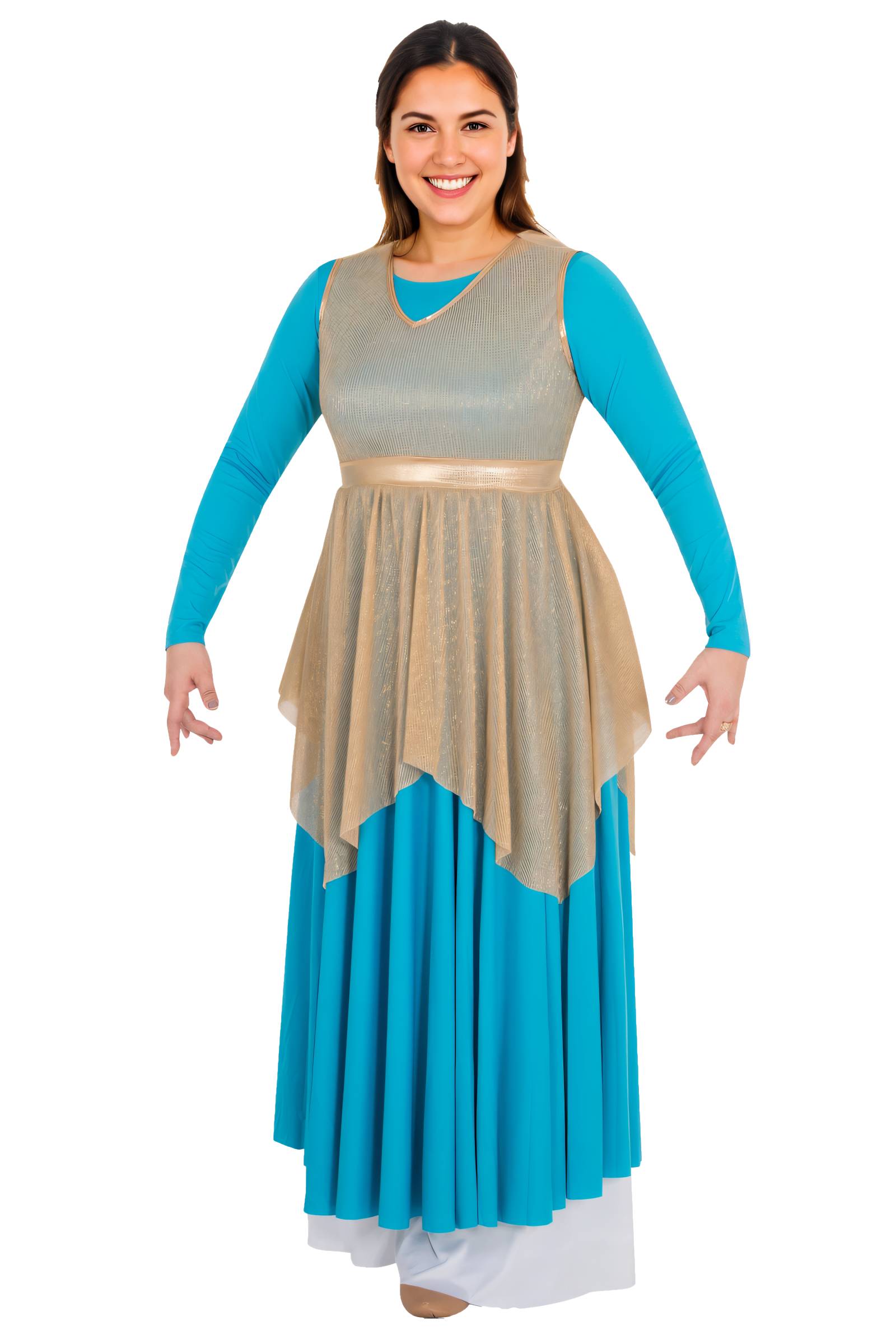 MICRO PLEATED METALLIC TUNIC – Pozewear
